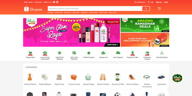 Top 10 e-commerce sites in Malaysia 2019 - ase/anup